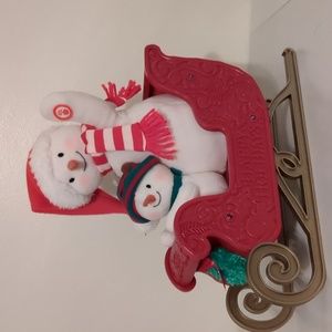 Hallmark | Holiday | Hallmark Animated Singing Snowmen On Sleigh 996 ...